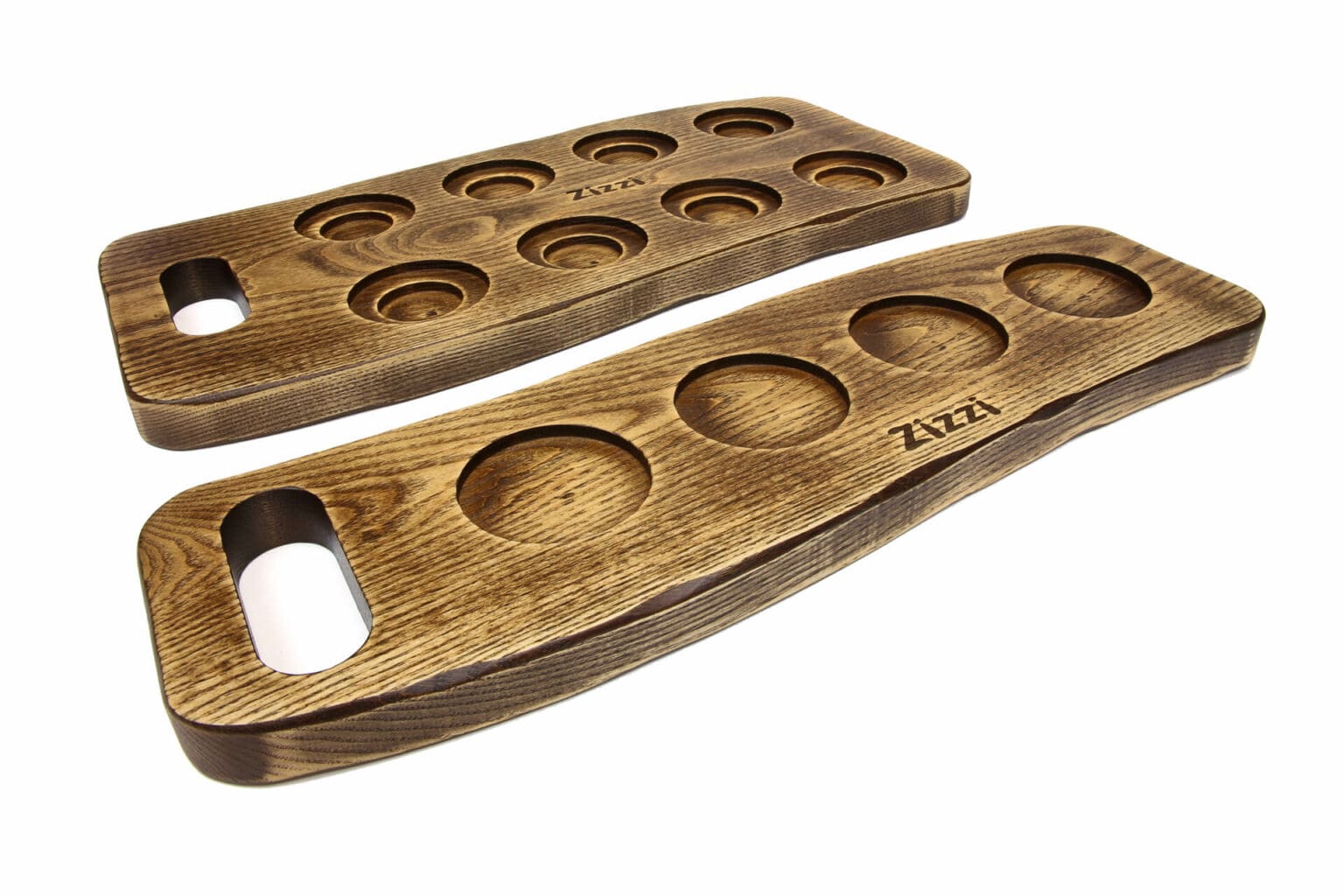 Bespoke wooden drinks trays for hospitality and luxury dining